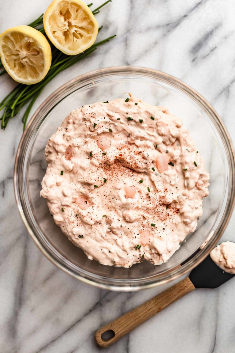 Pink Shrimp Dip Recipe - Appetizer - Amy in the Kitchen