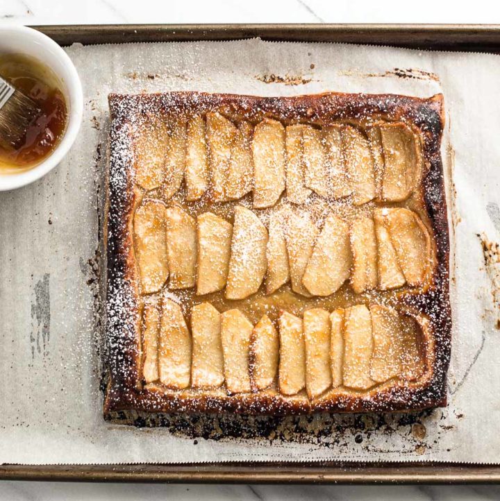 Rustic Apple Tart Recipe (with Puff Pastry) | Amy in the Kitchen